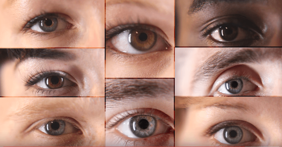 Ehm, HUH? Als je blauwe of groene ogen hebt, zijn je ogen eigenlijk ...