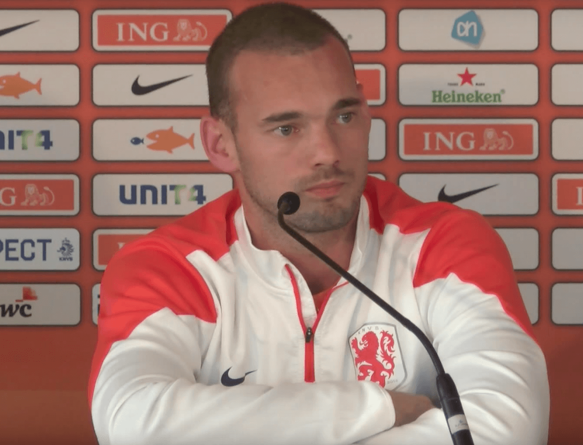 Voetballer Wesley Sneijder begint een nieuwe carrière